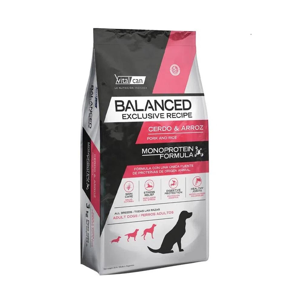 Balanced Perro Adulto Sabor Cerdo y Arroz 1kg Suelto