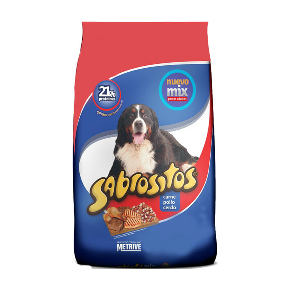 Sabrositos Perro Adulto Mix Carne, Pollo y Cerdo 20kg